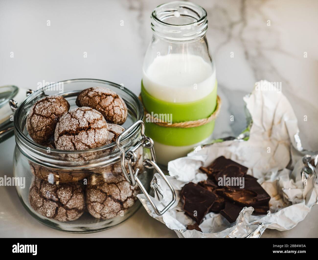 Fresh homemade pastries. Close up, side view Stock Photo - Alamy