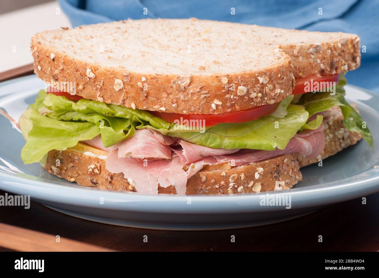 A deli style rosemary ham sandwich Stock Photo - Alamy