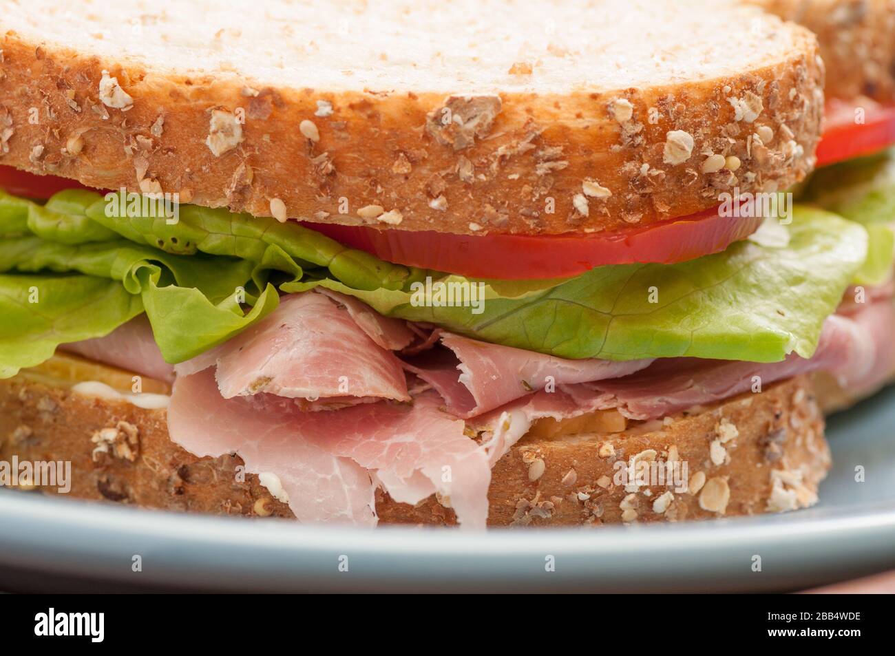 A deli style rosemary ham sandwich Stock Photo - Alamy