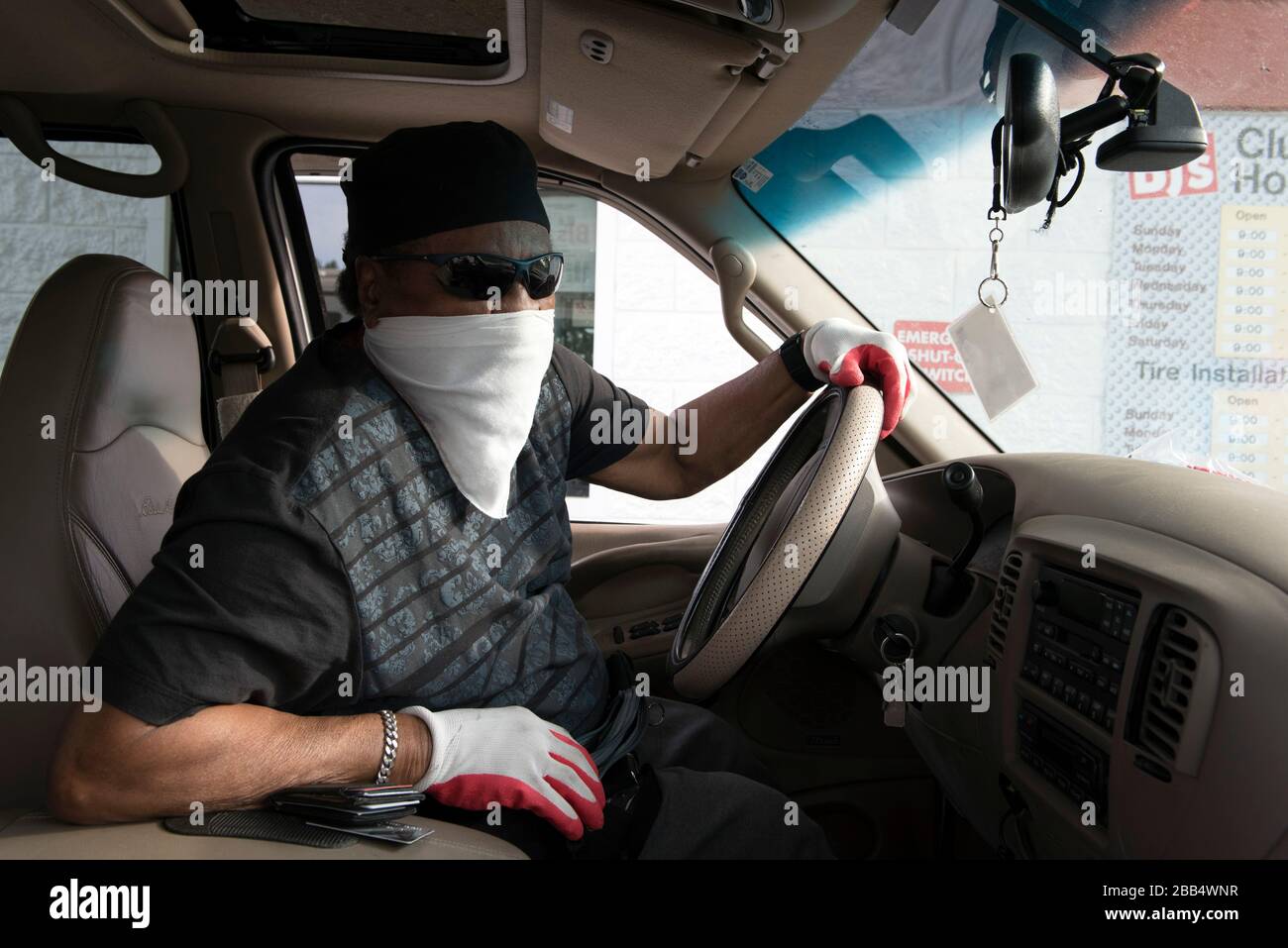 Atlanta, GA, USA. 29th Mar, 2020. George Haney, 77, from Ben Hill, Ga ...