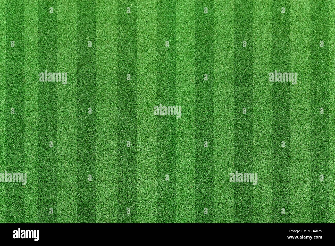 Top view stripe grass soccer field. Green lawn pattern background Stock ...