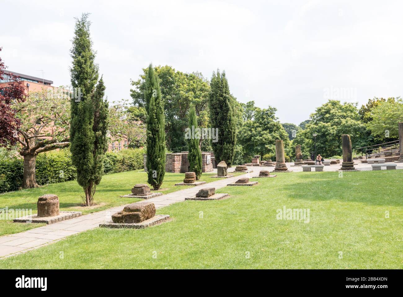 Roman gardens, Chester, Cheshire, England, UK Stock Photo - Alamy