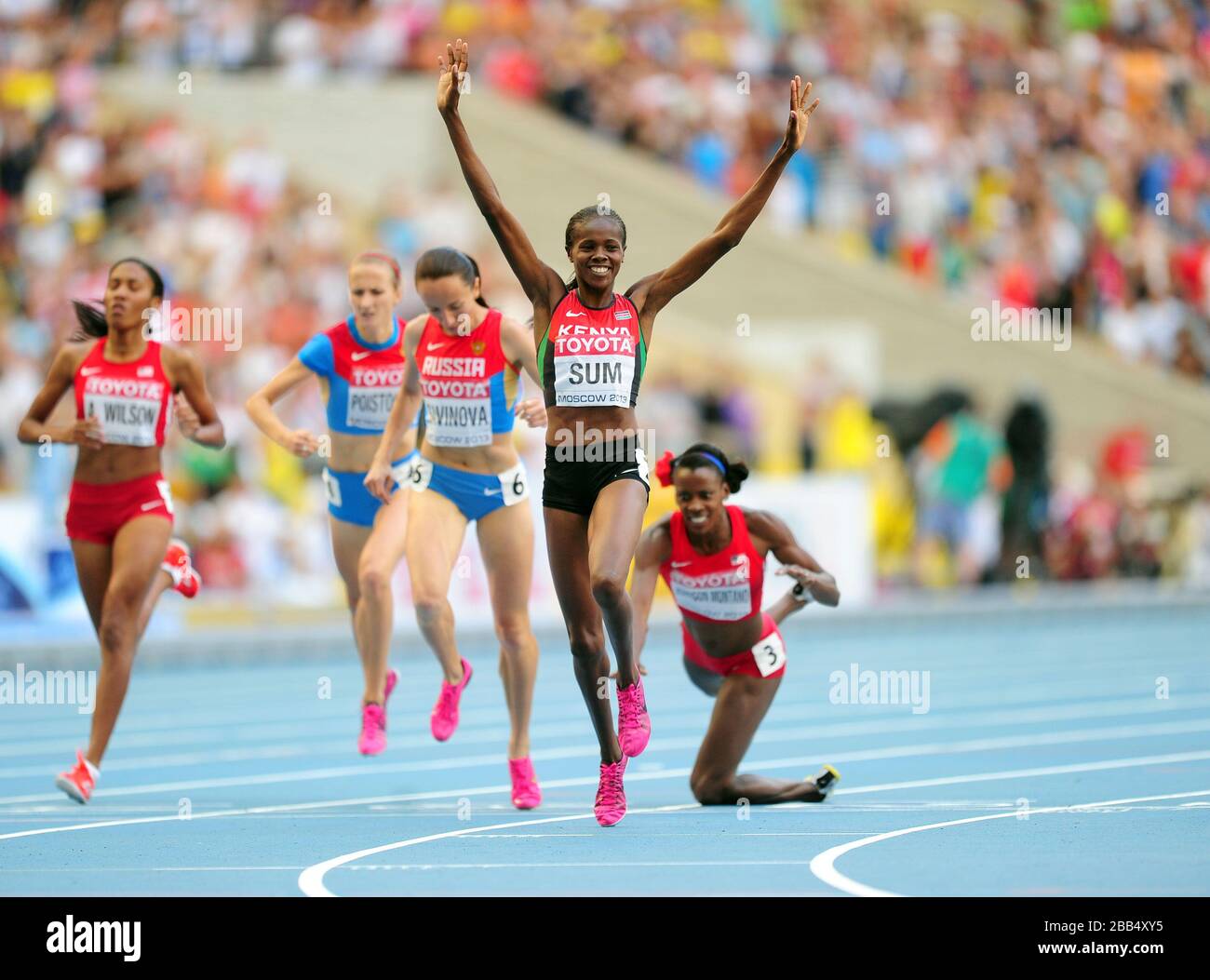 Kenya's Eunice Jepkoech Sum wins the Women's 800m Final during day nine ...