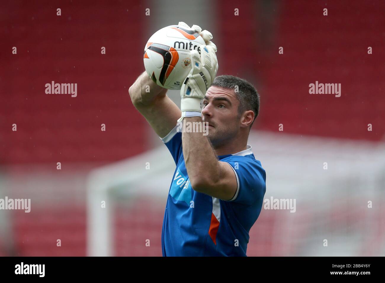 Blackpool goalkeeper Matt Gilks Stock Photo - Alamy