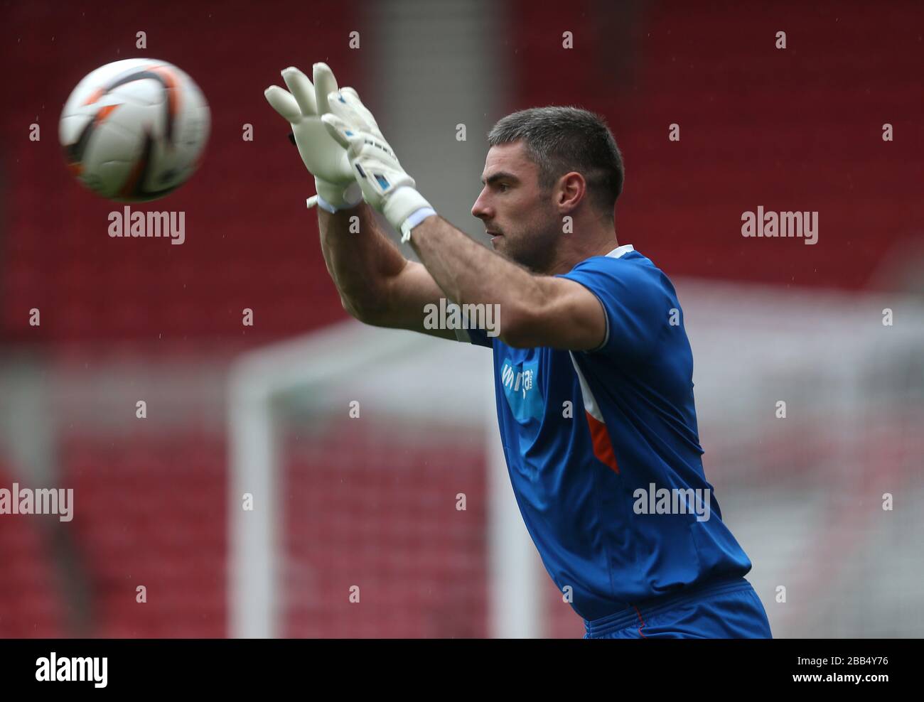 Blackpool goalkeeper Matt Gilks Stock Photo - Alamy
