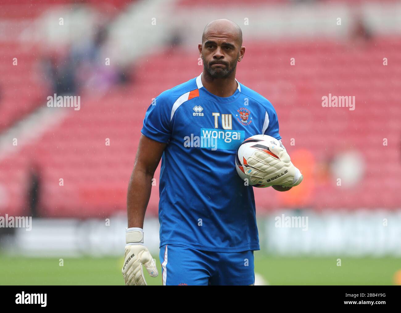 Blackpool goalkeeping coach Tony Warner Stock Photo - Alamy