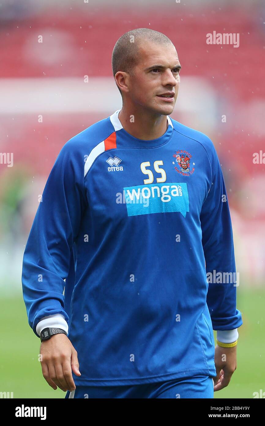 Blackpool fitness coach Shaun Spencer Stock Photo - Alamy