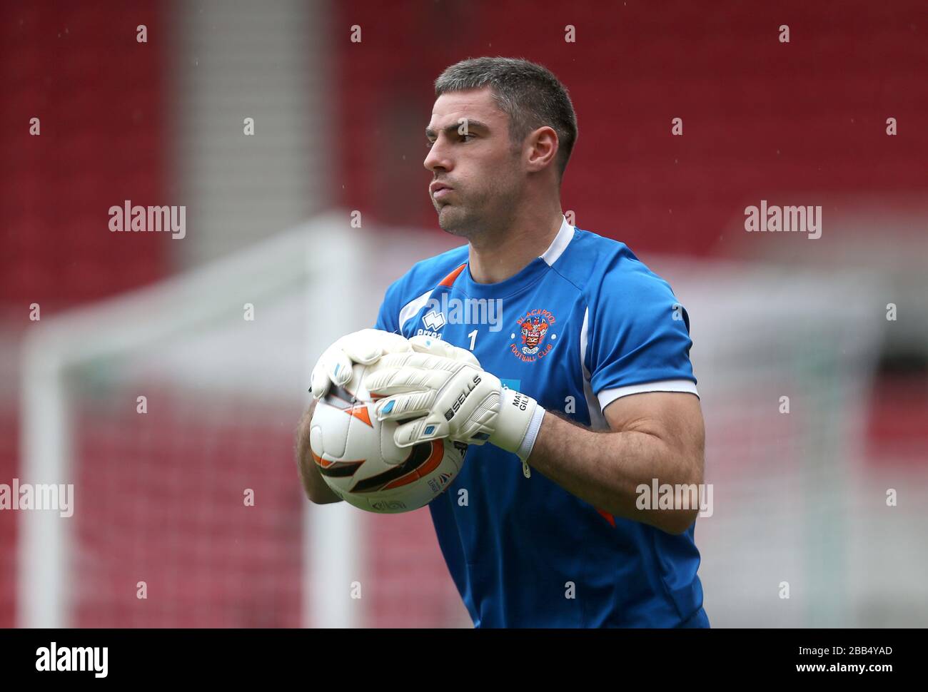 Blackpool goalkeeper Matt Gilks Stock Photo - Alamy