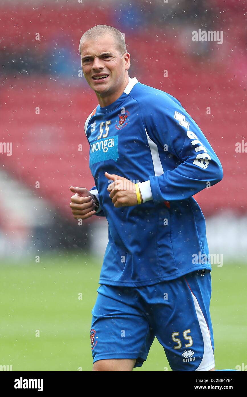 Blackpool fitness coach Shaun Spencer Stock Photo - Alamy
