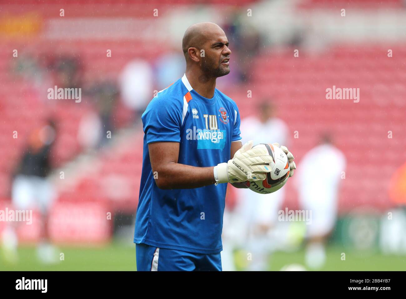 Blackpool goalkeeping coach Tony Warner Stock Photo - Alamy