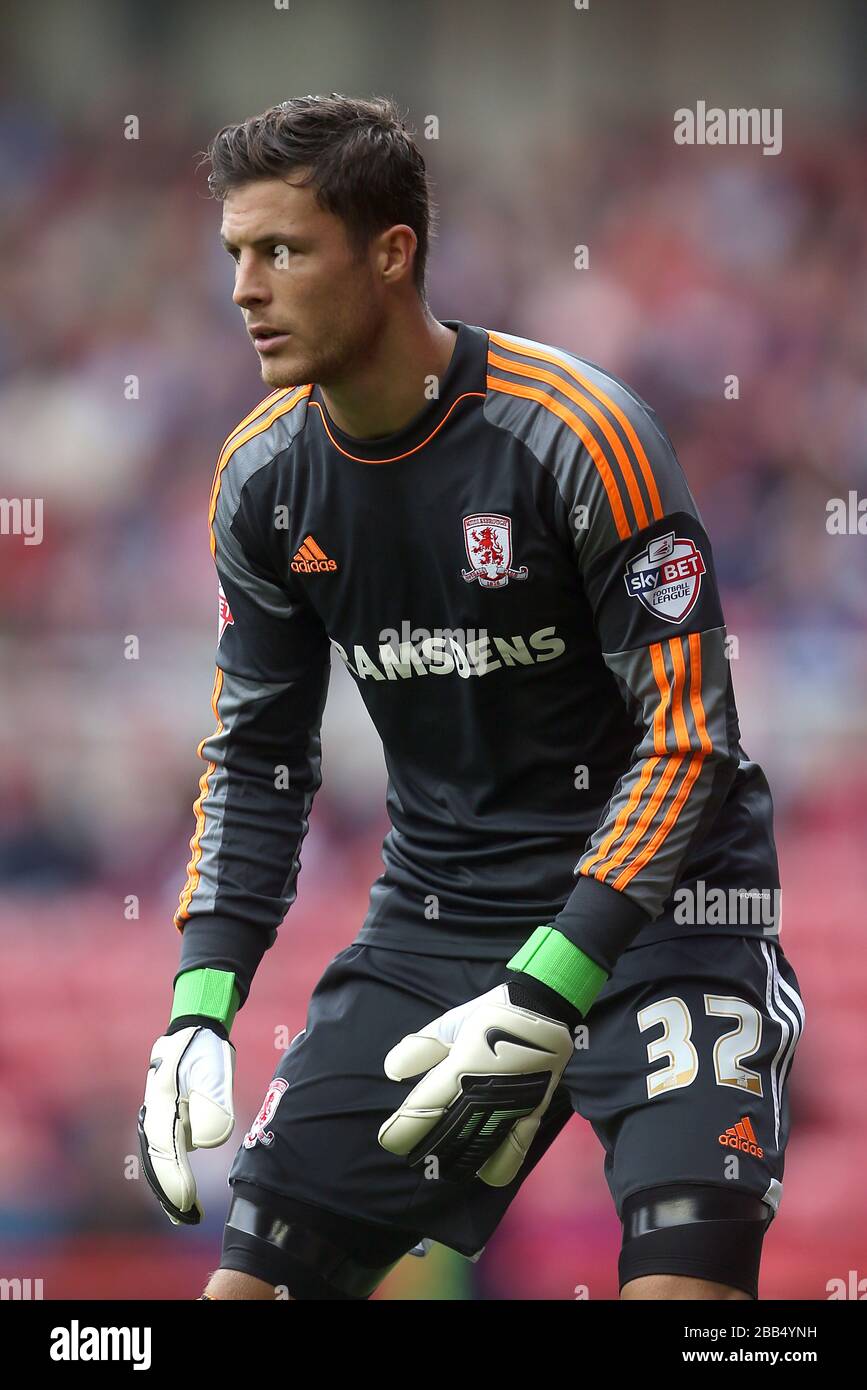 Middlesbrough goalkeeper Jayson Leutwiler Stock Photo - Alamy
