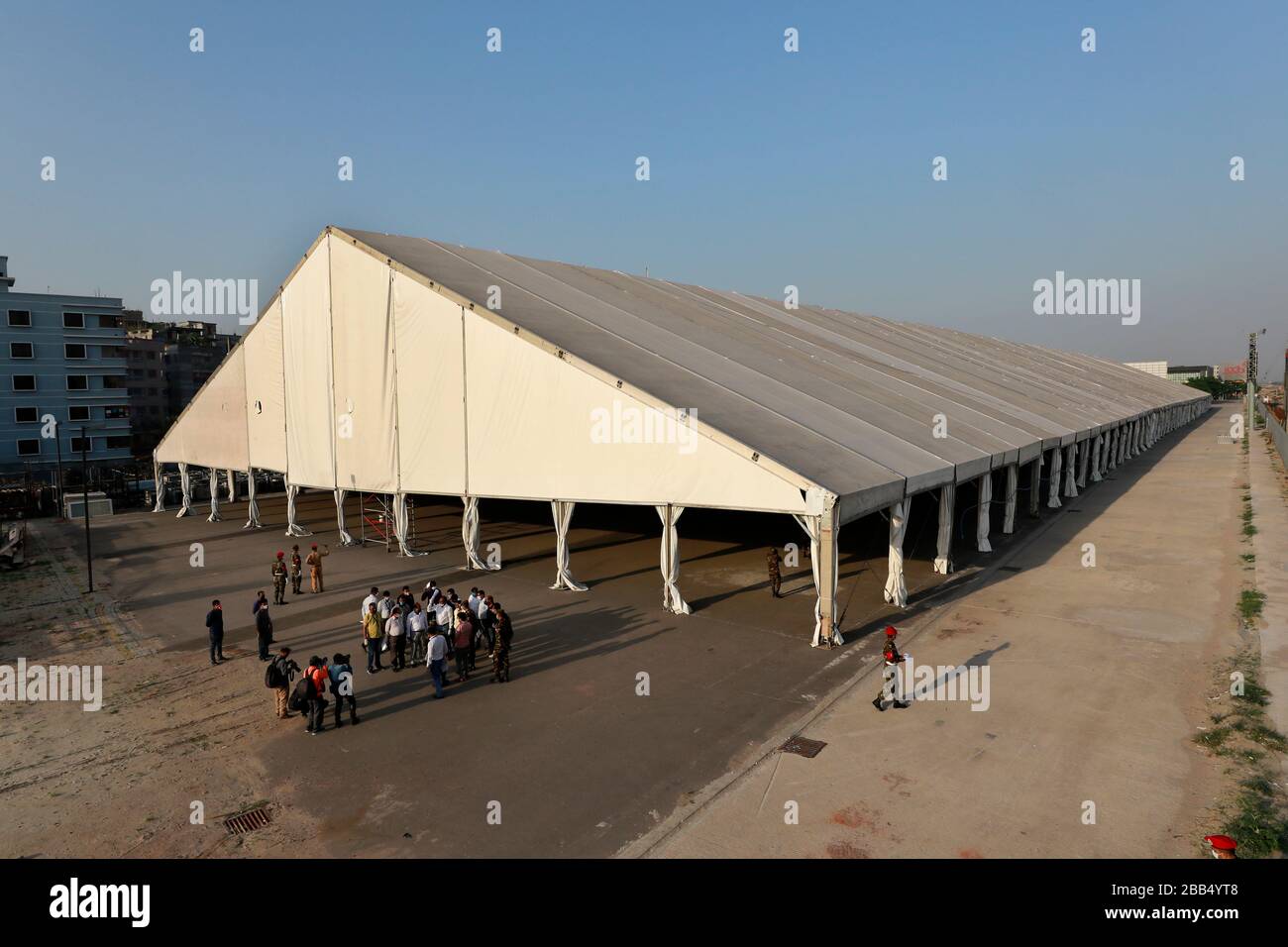 Dhaka, Bangladesh - March 30, 2020: The International Convention City ...