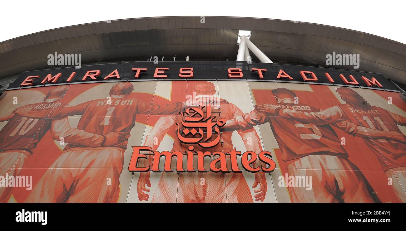 General view of the Emirates stadium outside Stock Photo - Alamy