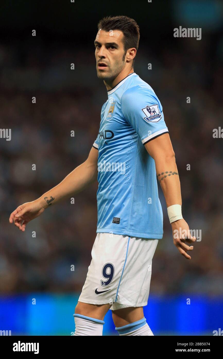 Alvaro Negredo, Manchester City Stock Photo - Alamy
