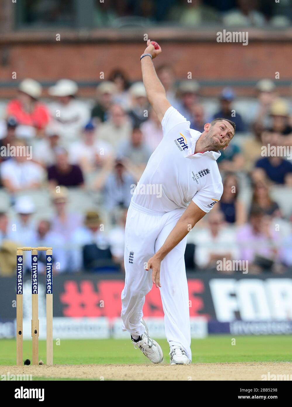 England's Tim Bresnan in action Stock Photo - Alamy