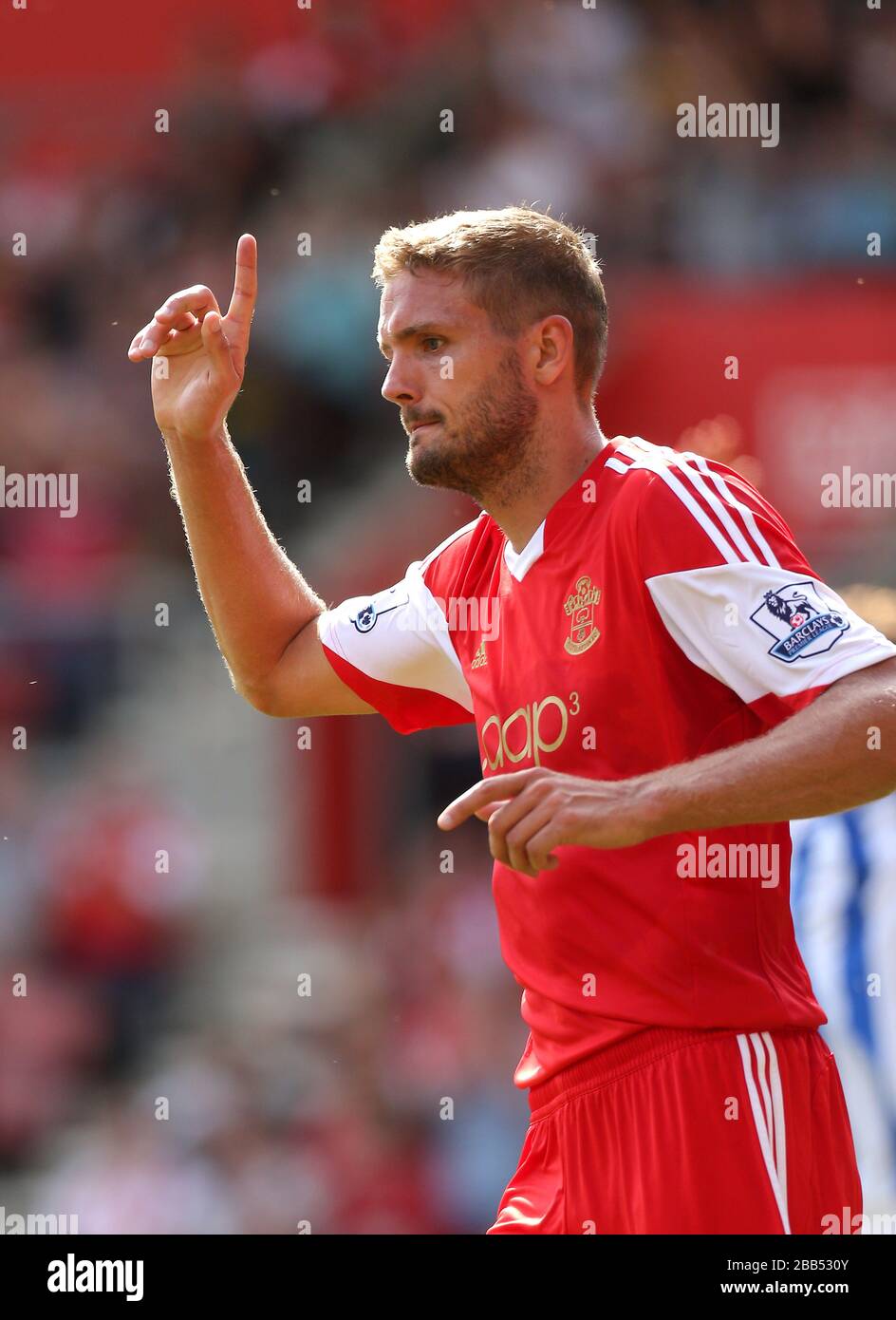 Southampton's Jos Hooiveld celebrates scoring Stock Photo - Alamy