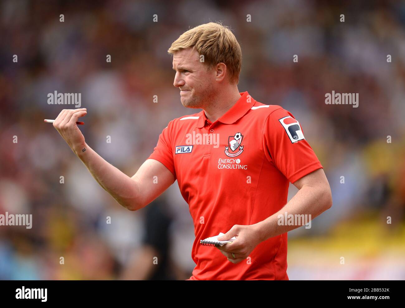 AFC Bournemouth manager Eddie Howe on the touchline Stock Photo - Alamy