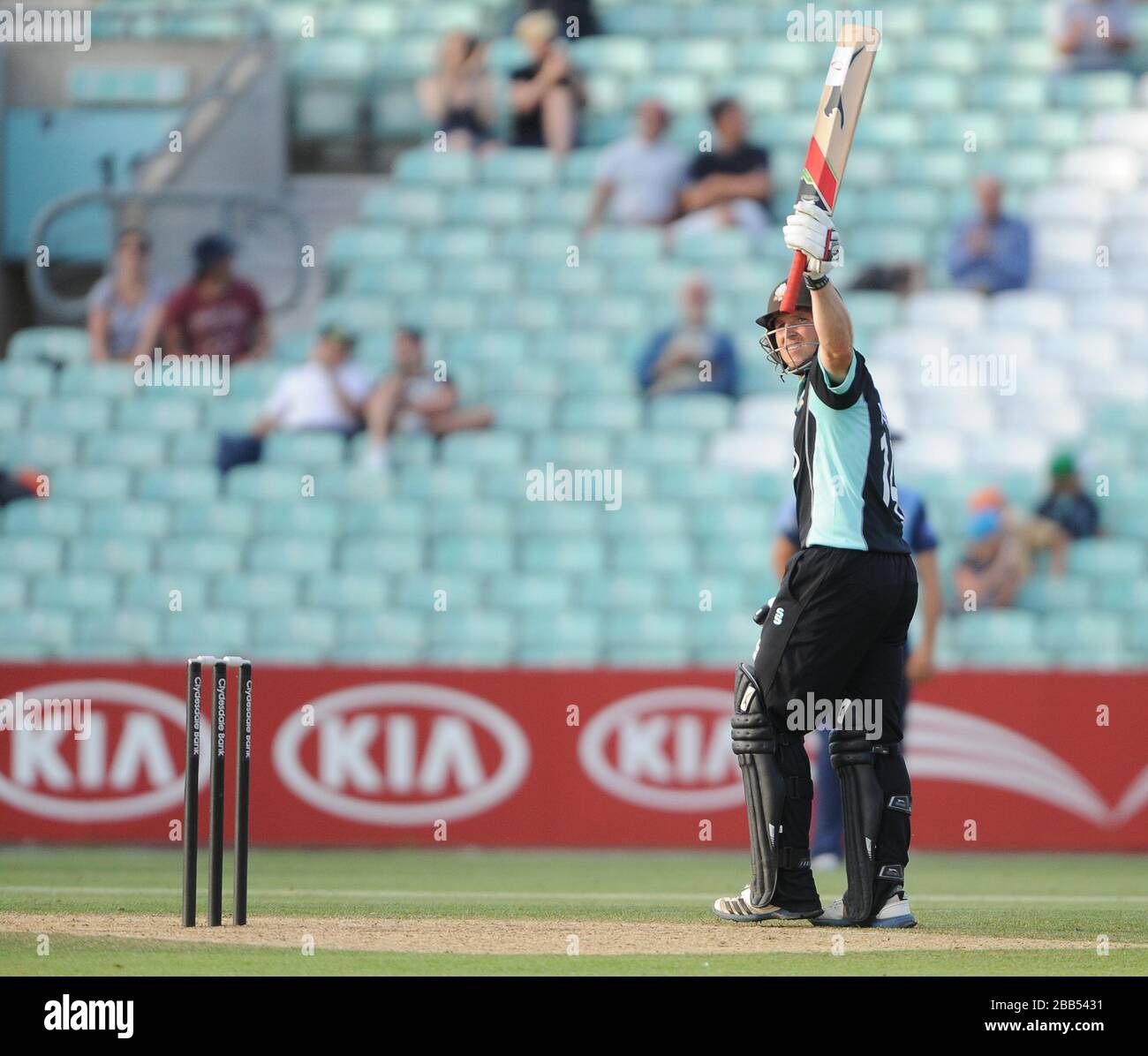 Surrey's Gary Wilson celebrates his 50 Stock Photo - Alamy