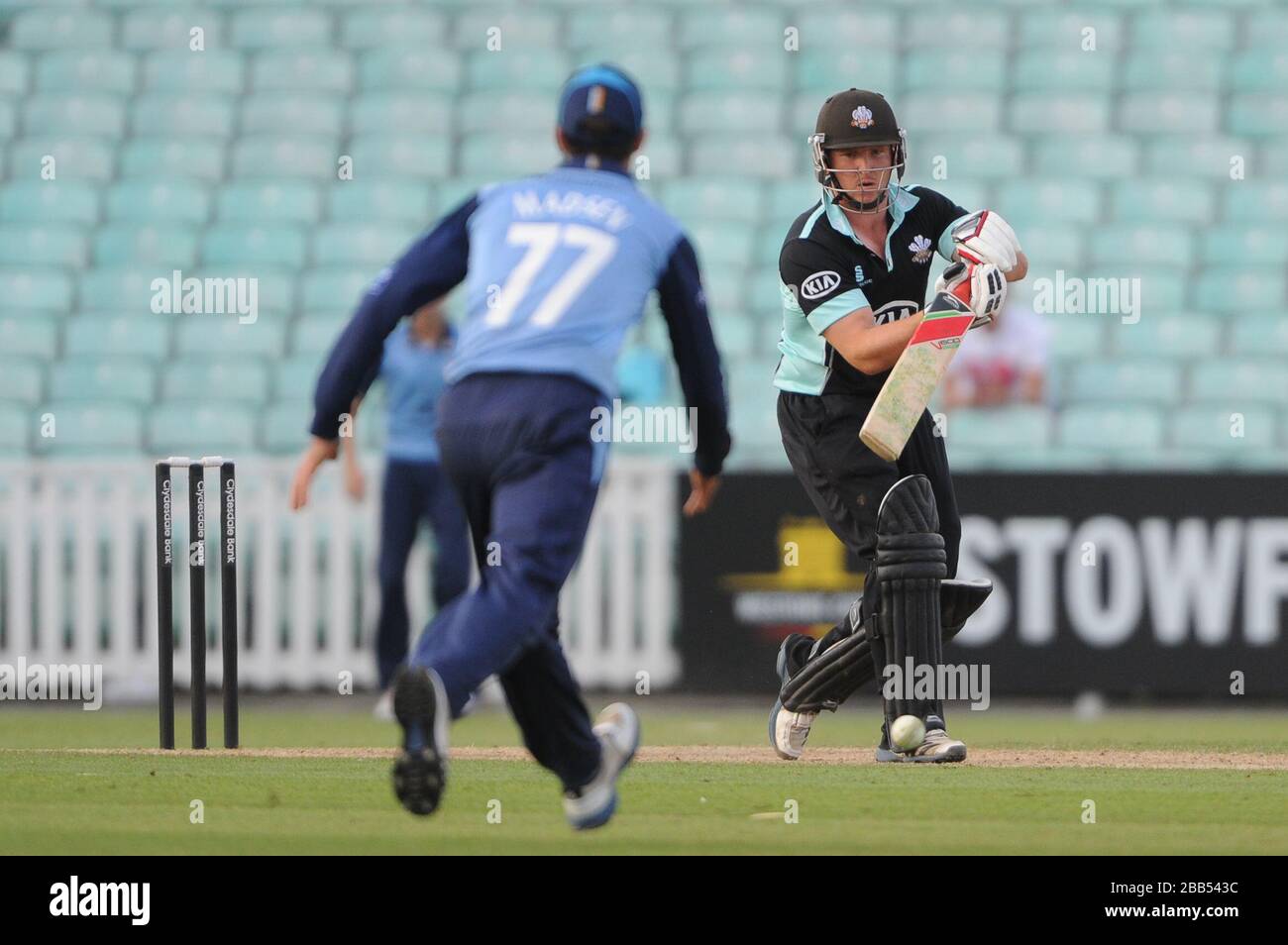 Surrey's Gary Wilson in action Stock Photo - Alamy