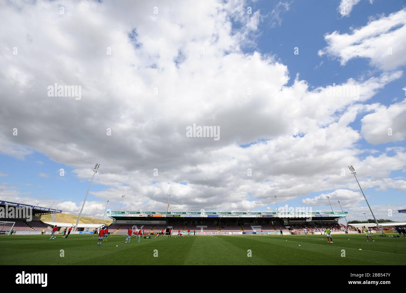 Coventry City players training at Sixfields Stadium Stock Photo - Alamy