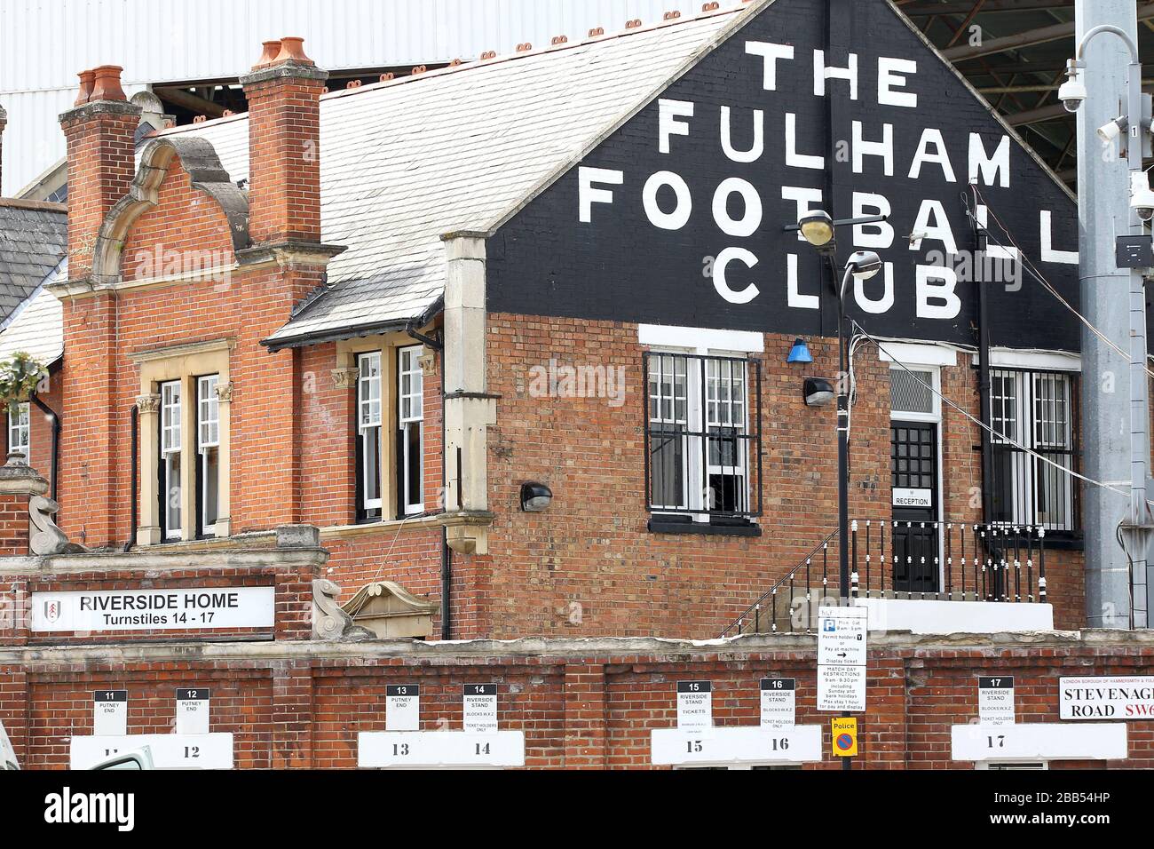 A general view of Craven Cottage Stock Photo - Alamy