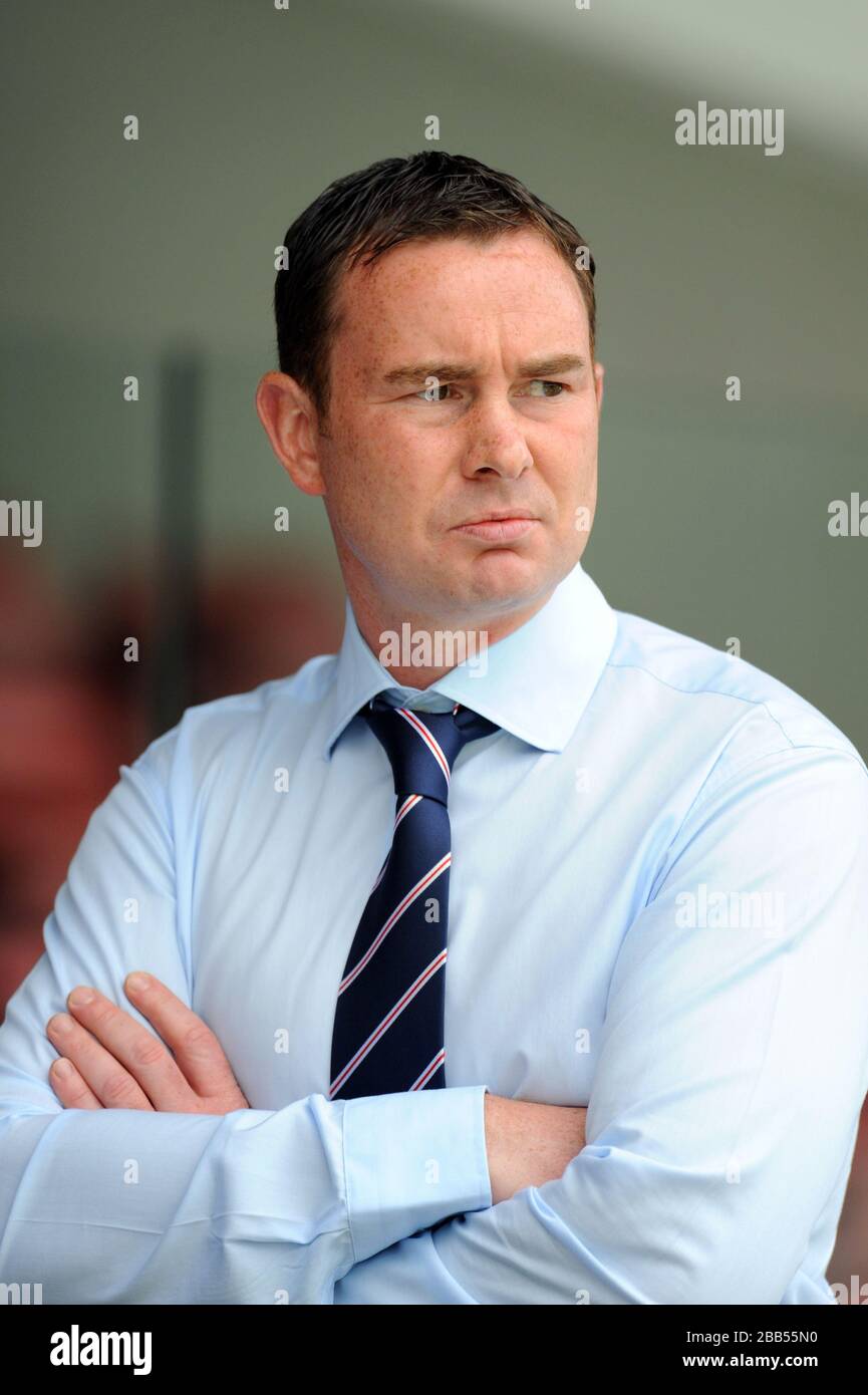 Derek Adams, Ross County manager Stock Photo - Alamy