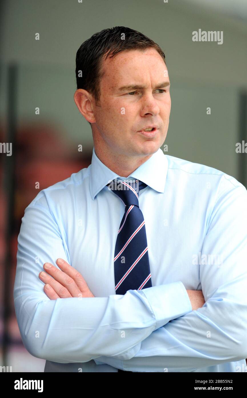 Derek Adams, Ross County manager Stock Photo - Alamy