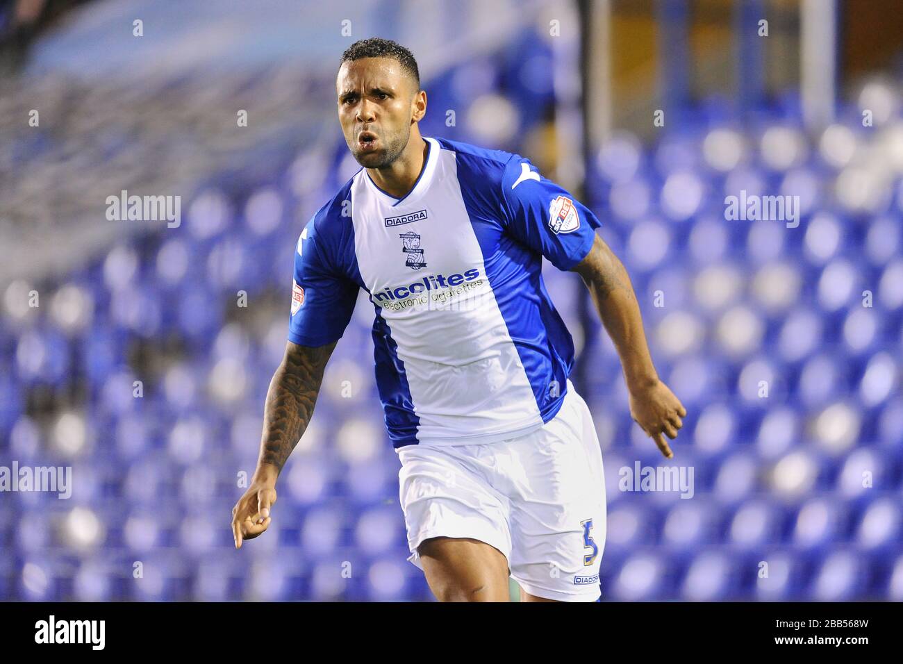 Birmingham City's Kyle Bartley celebrates scoring his teams third goal ...
