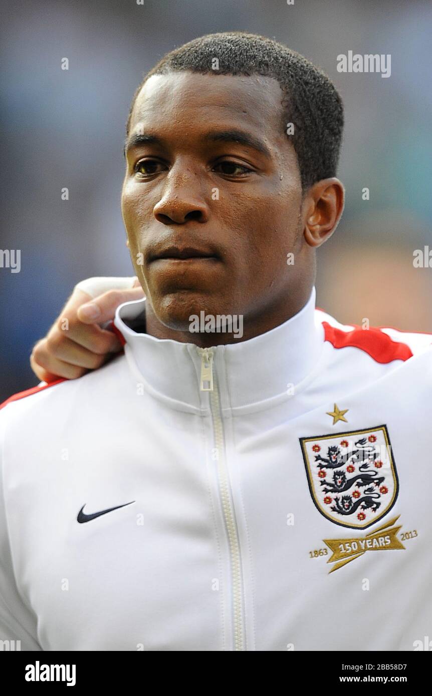 Andre Wisdom, England Under 21 Stock Photo - Alamy