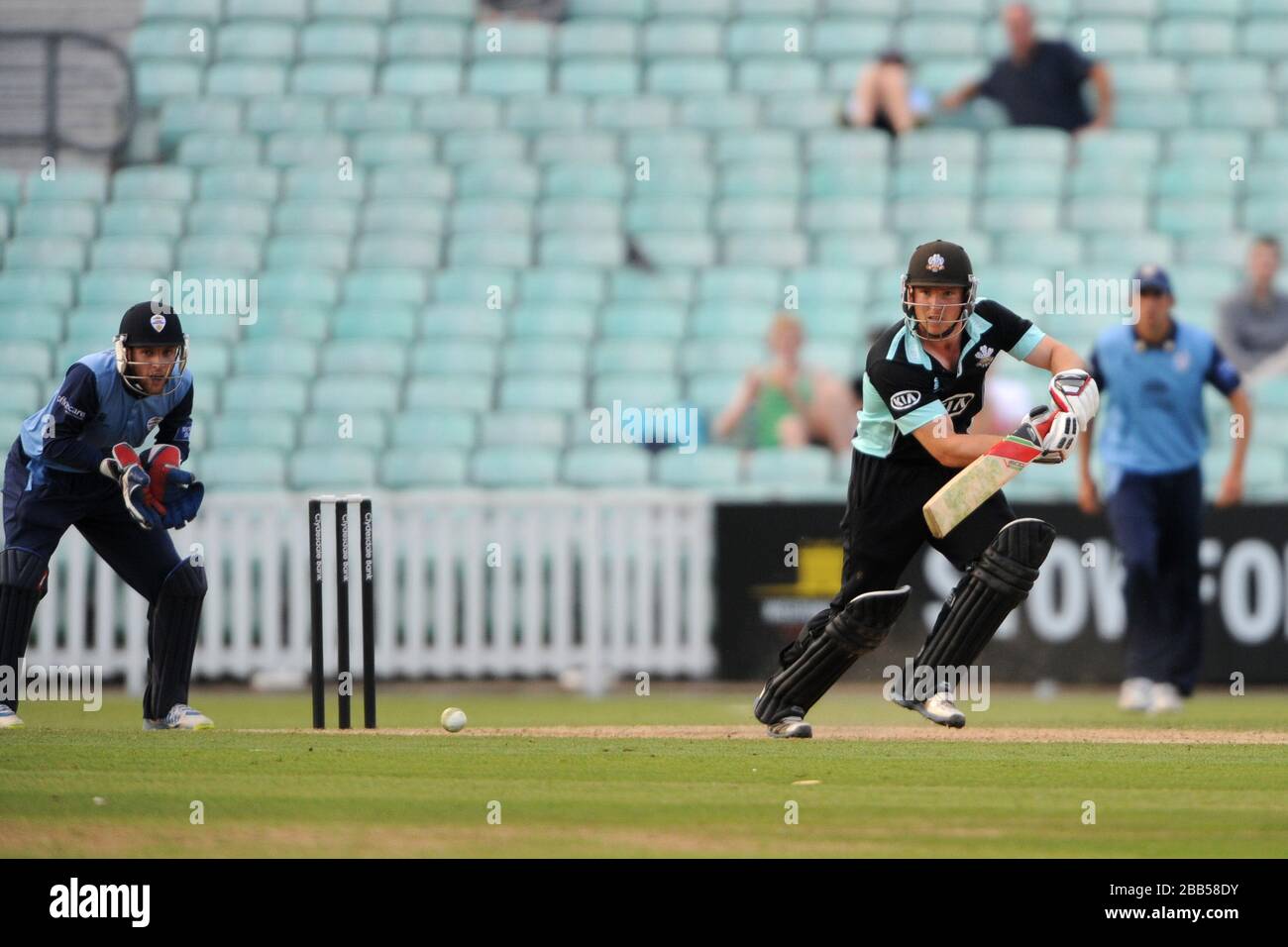 Surrey's Gary Wilson in batting action Stock Photo - Alamy