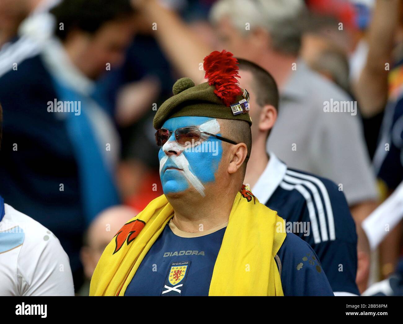 Scotland fan paint hi-res stock photography and images - Alamy