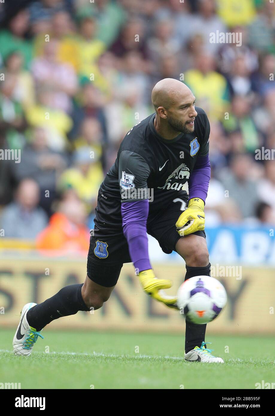 Everton goalkeeper Tim Howard Stock Photo - Alamy