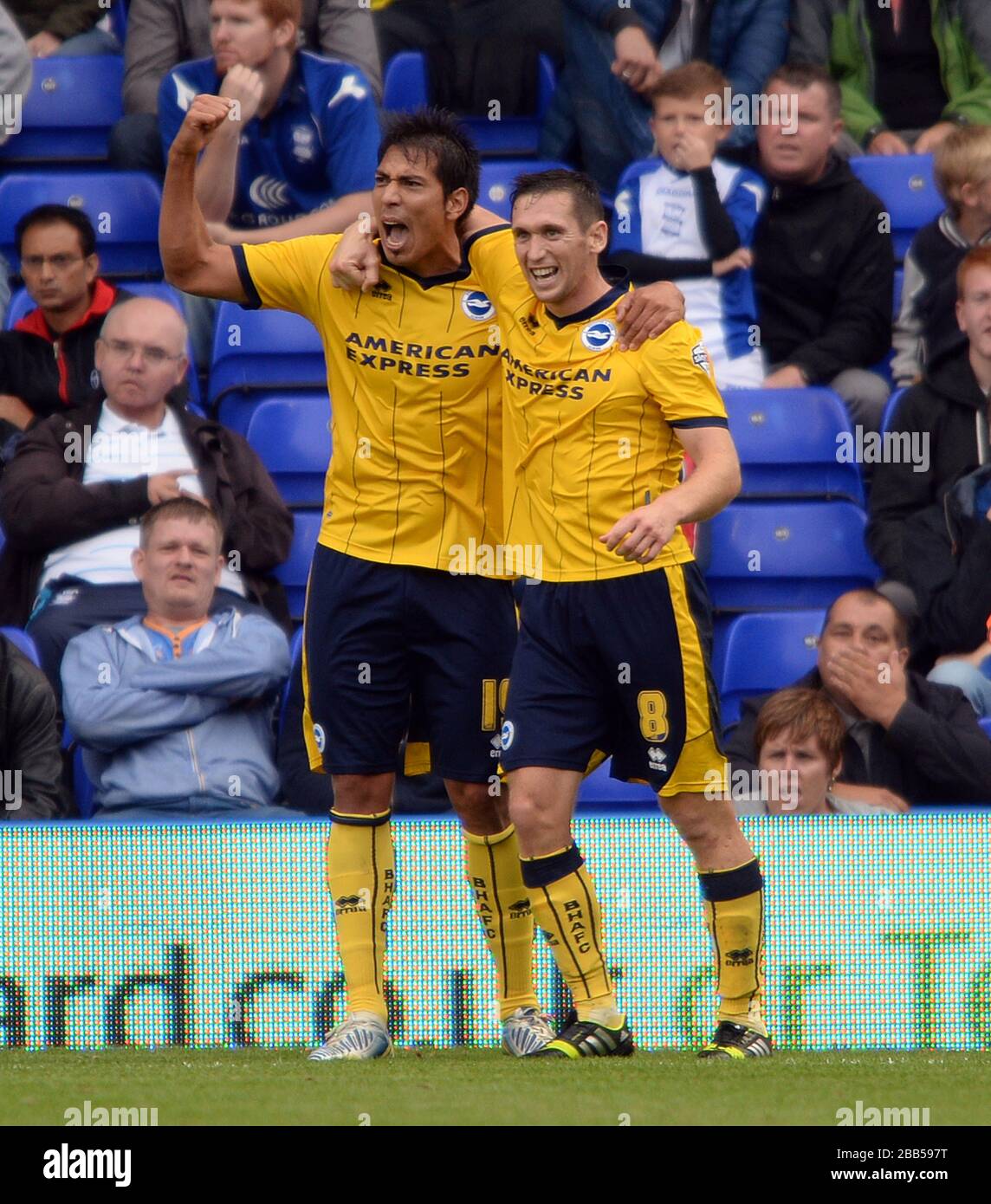 Brighton & Hove Albion's Andy Crofts celebrates scoring his side's ...