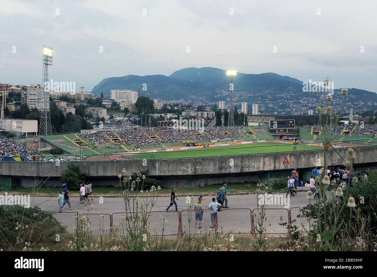 General view of Asim Ferhatovic Hase Stadium Stock Photo - Alamy