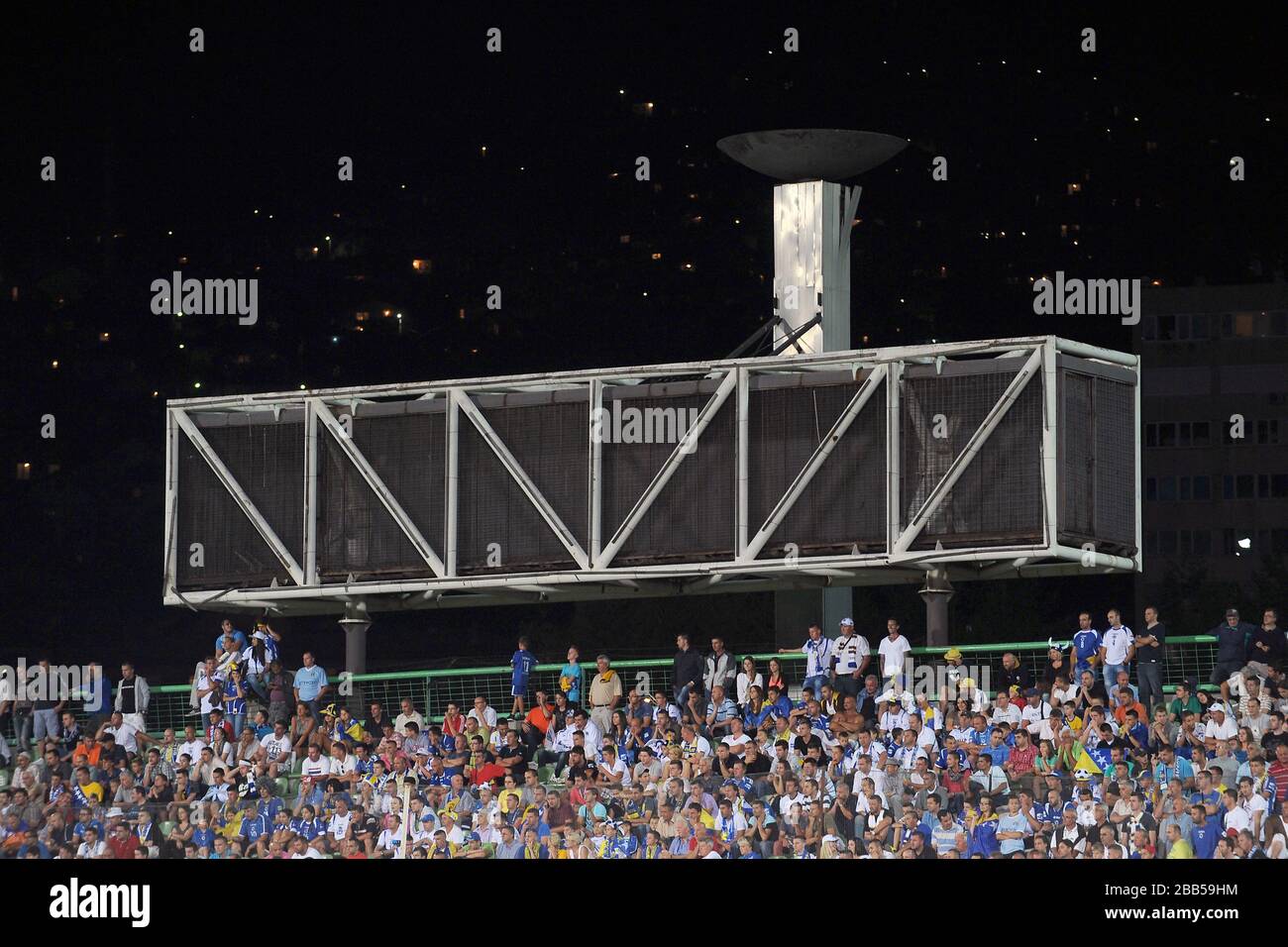 General view of the Olympic Cauldron from the 1984 Winter Olympics at ...
