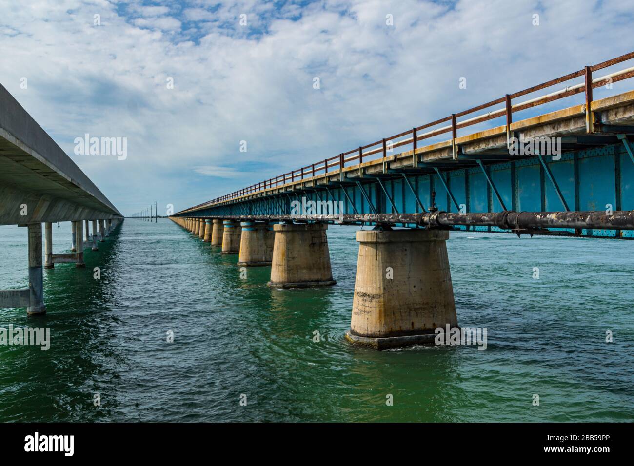 Old railway bridge in the Florida Keys Stock Photo - Alamy