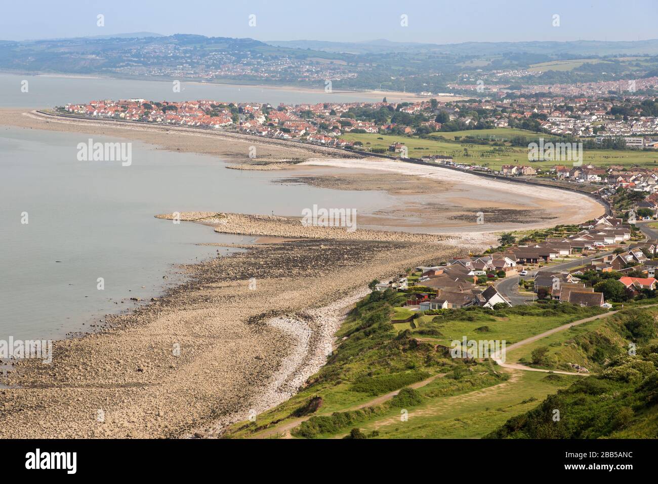 Penrhyn Bay from Little Orme, Conwy, Wales, UK Stock Photo - Alamy