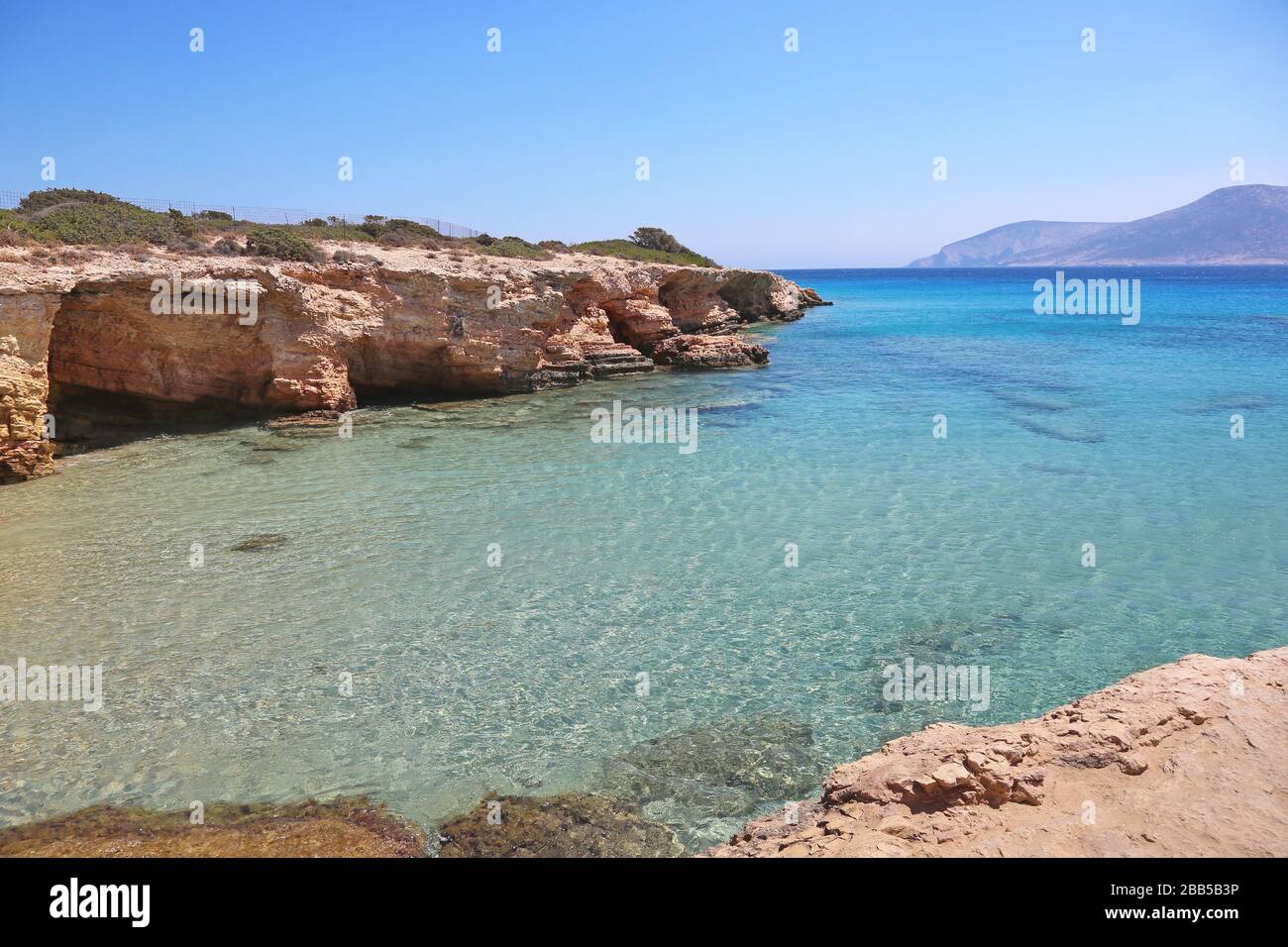 beach scenery of Ano Koufonisi island Cyclades Greece Stock Photo - Alamy