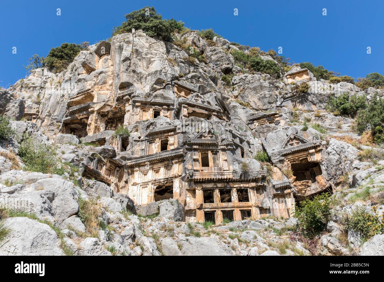 Antalya Myra Rock Tombs Stock Photo - Alamy