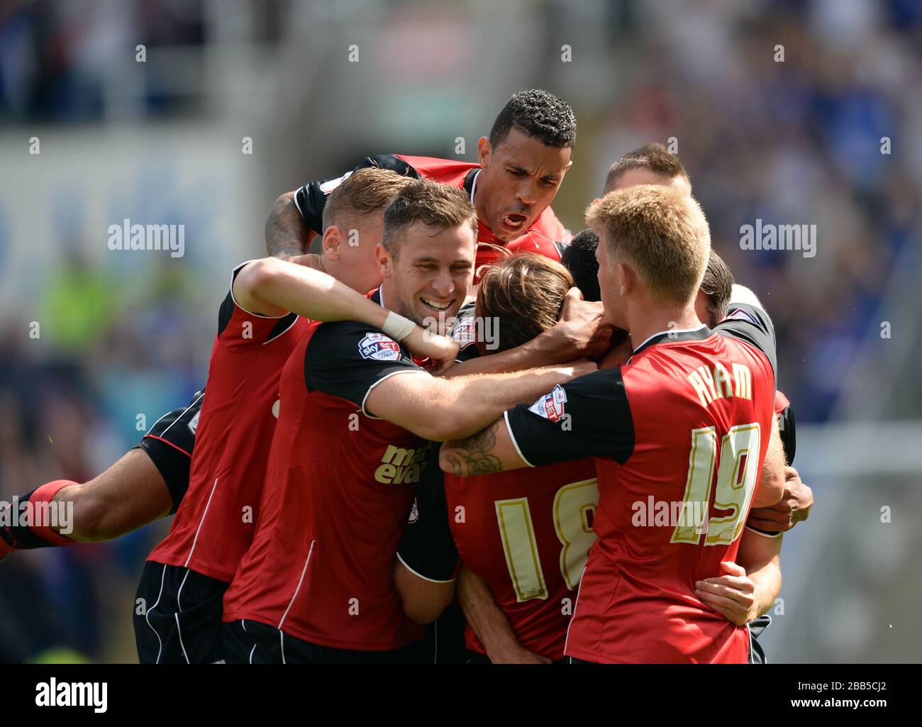 Ipswich Town's Jay Tabb celebrates 1st goal with his new team mates ...