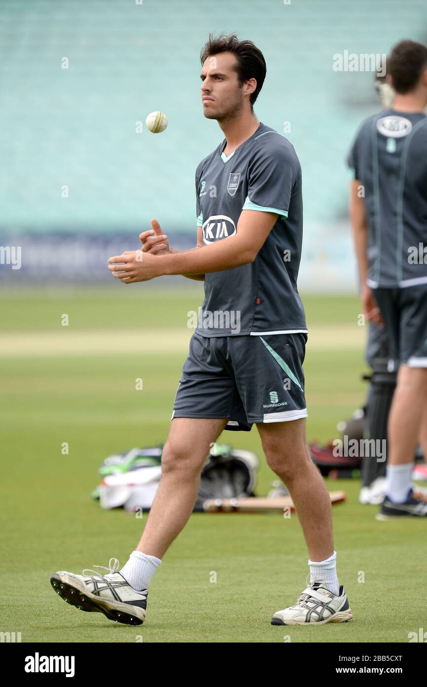 Surrey's Tom Jewell during training Stock Photo - Alamy