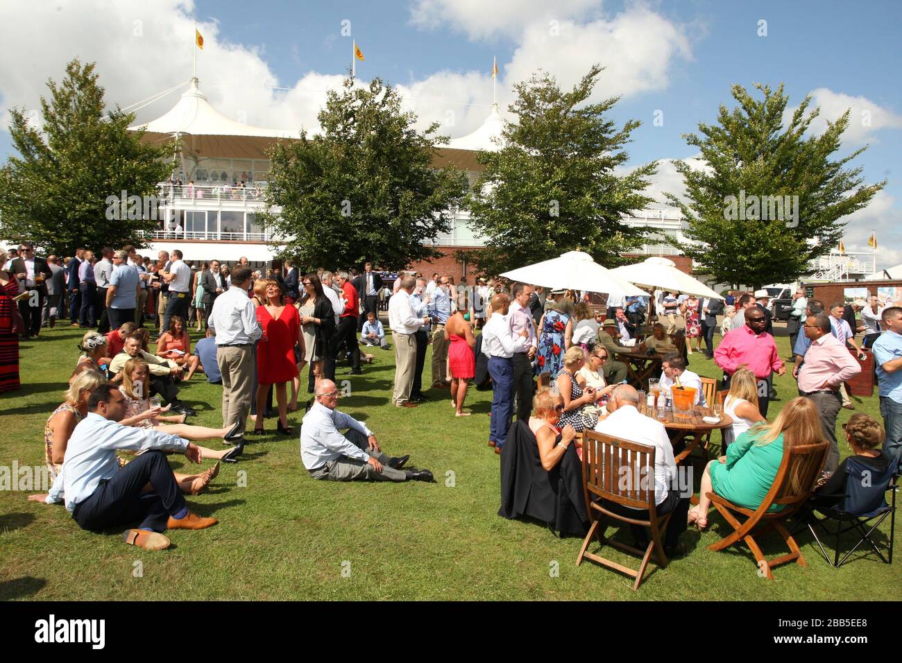 Racegoers enjoy the hospitality during day four of the 2013 Glorious ...