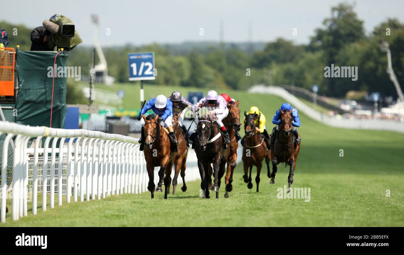 Horses run in the Coutts Glorious Stakes during day four of the 2013 ...