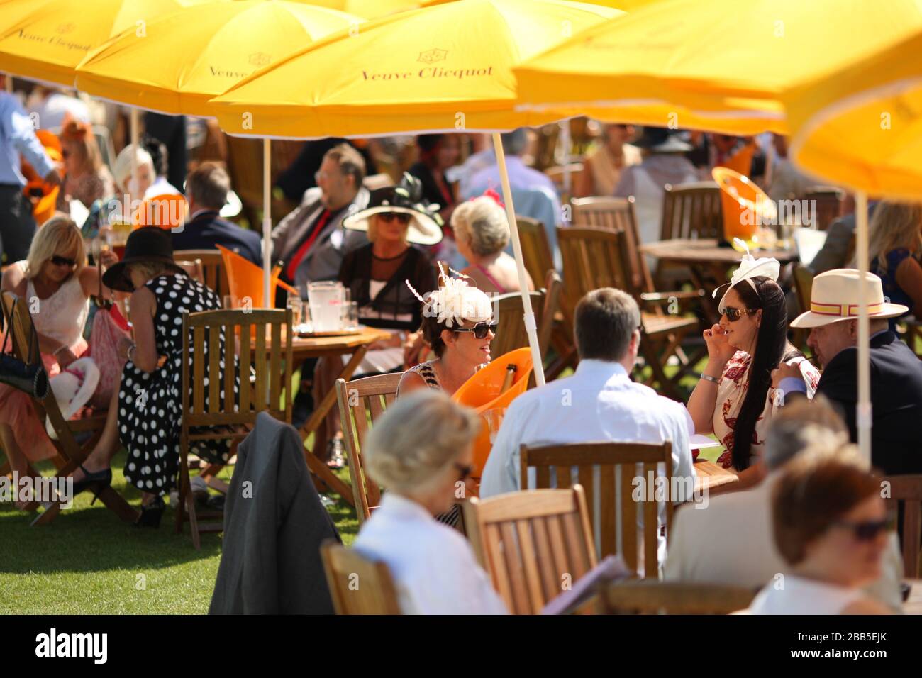 Racegoers enjoy their day during day three of the 2013 Glorious ...