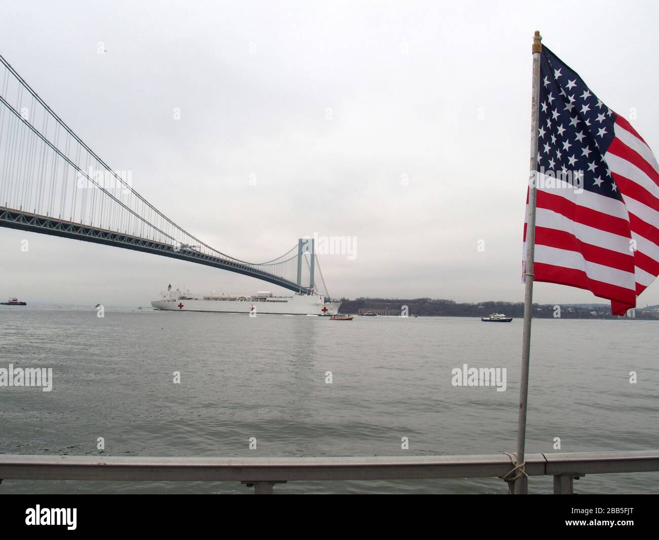 March 30, 2020, New York, New York, USA: The Hospital Ship USNS Comfort ...