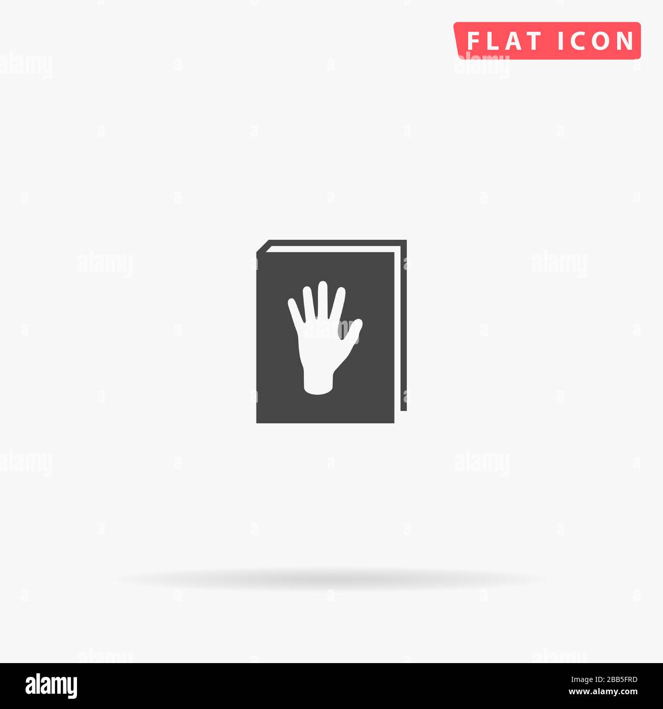 Anatomy Book flat vector icon. Glyph style sign. Simple hand drawn ...