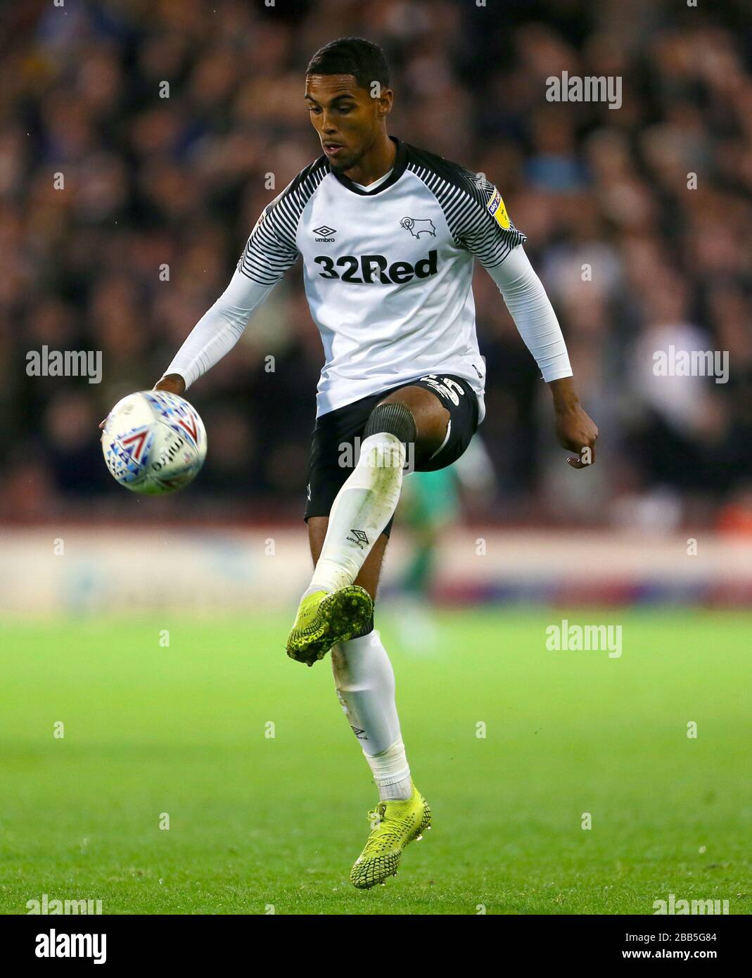 Derby County's Max Lowe Stock Photo - Alamy