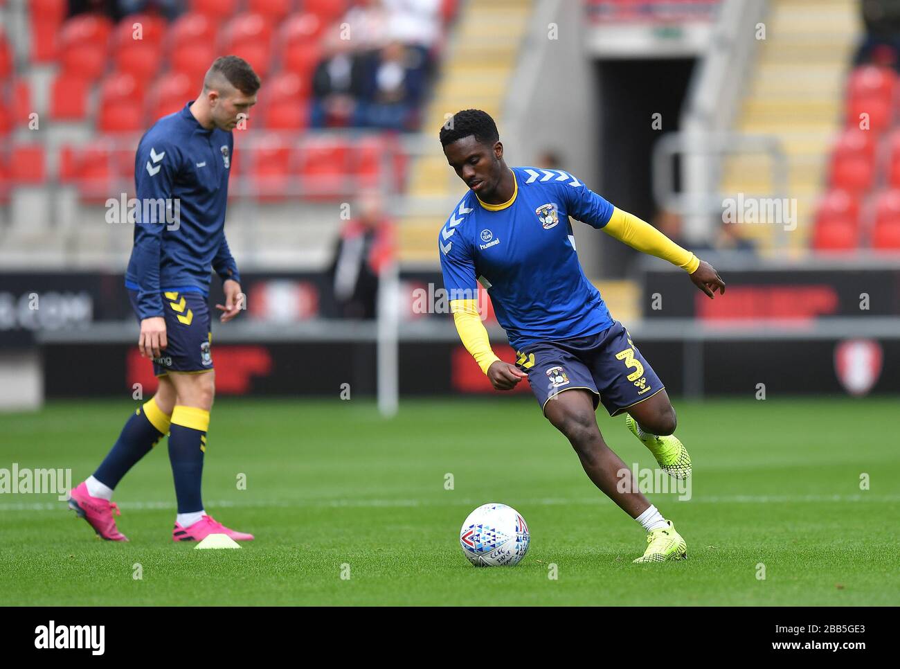 Coventry City's Brandon Mason warms up Stock Photo - Alamy