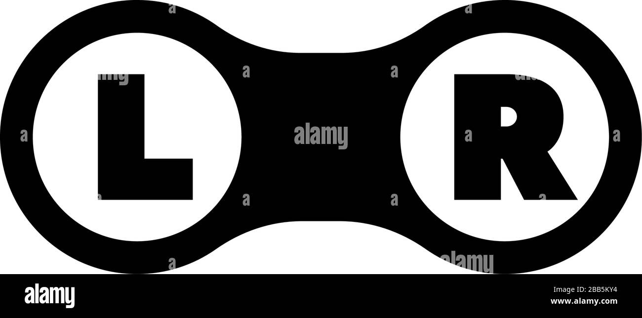 Left Right Contact Lens Box, Container. Flat Vector Icon illustration ...