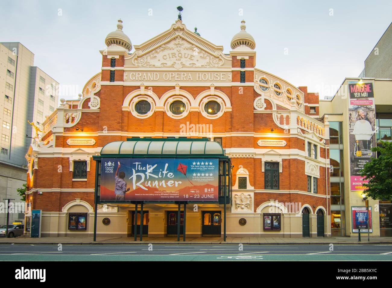 BELFAST, NORTHERN IRELAND- Grand Opera House on Great Victoria Street ...